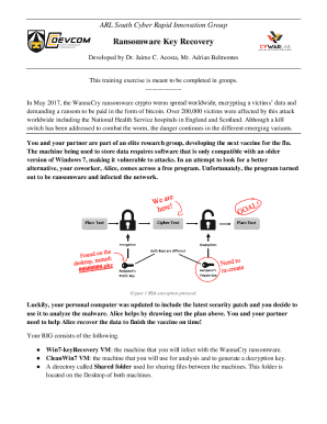 Fillable Online Ransomware Key Recovery Fax Email Print - pdfFiller