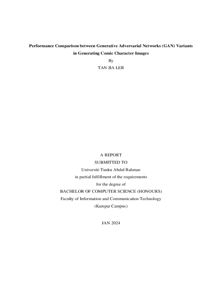 Fillable Online Performance Comparison between Generative Adversarial ...