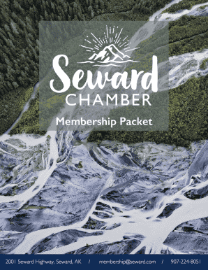 Fillable Online Seward Chamber of Commerce Membership Packet Fax Email ...
