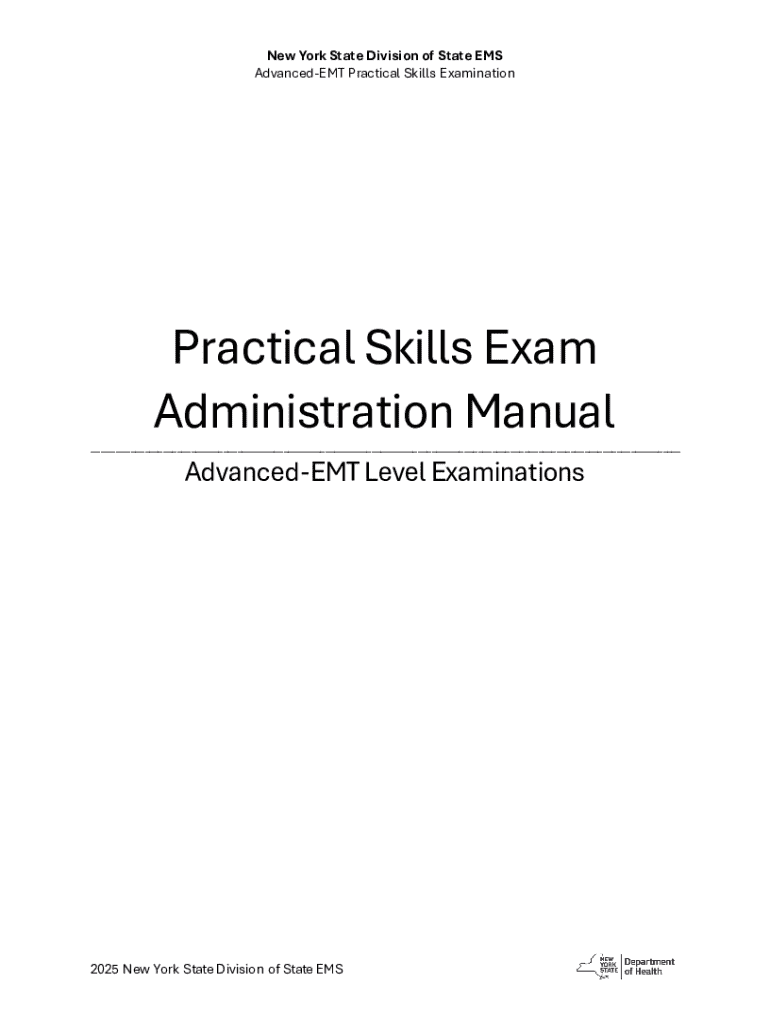 Fillable Online New York State Division of State Ems - Advanced-emt ...