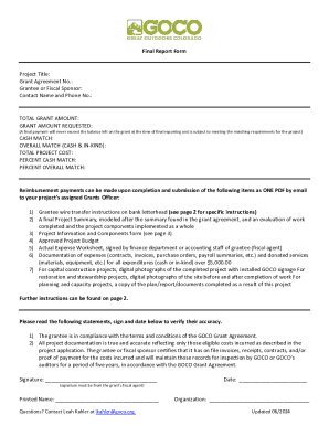 Fillable Online Final Report Form Fax Email Print - pdfFiller