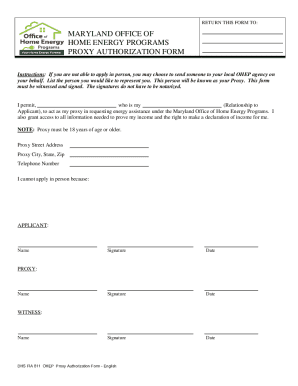 Fillable Online Proxy Authorization Form Fax Email Print - pdfFiller