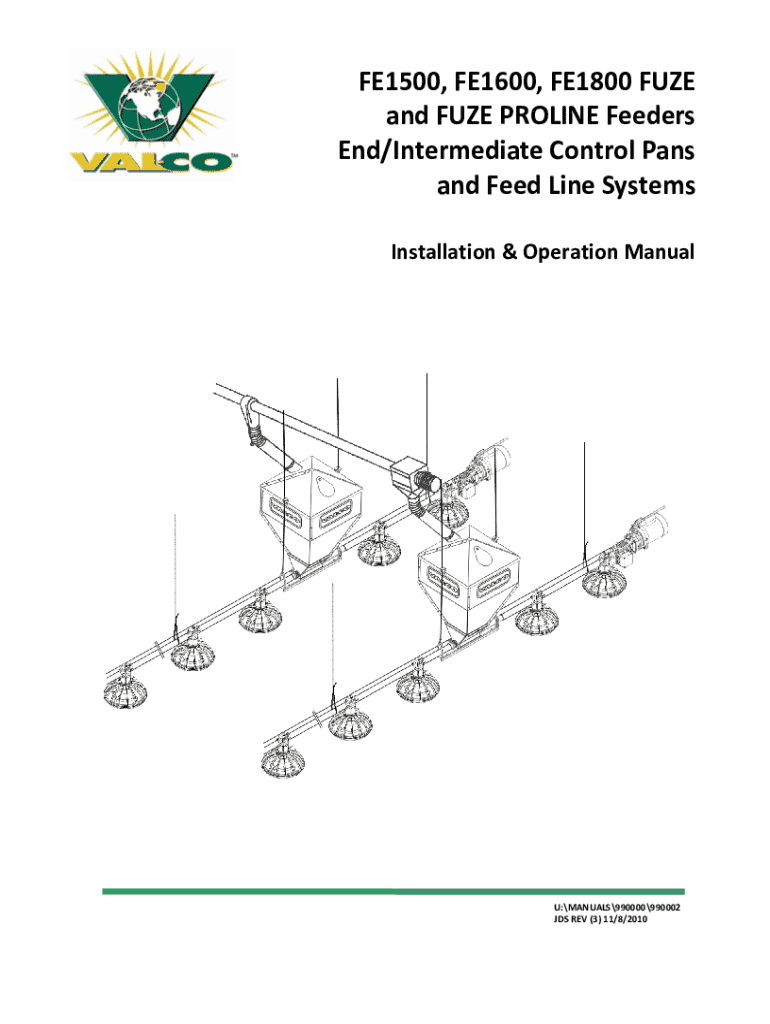 Fillable Online Fe1500, Fe1600, Fe1800 Fuze and Fuze Proline Feeders ...