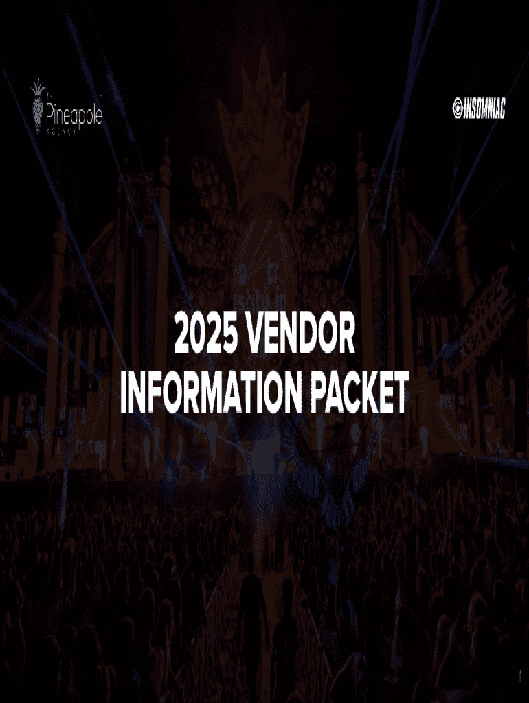 Fillable Online 2025 Vendor Information Packet Fax Email Print - pdfFiller