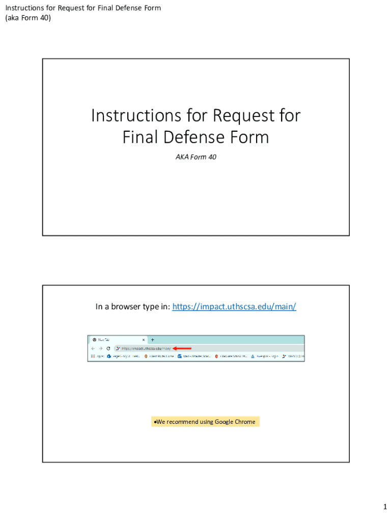 Fillable Online Instructions for Request for Final Defense Form (aka ...