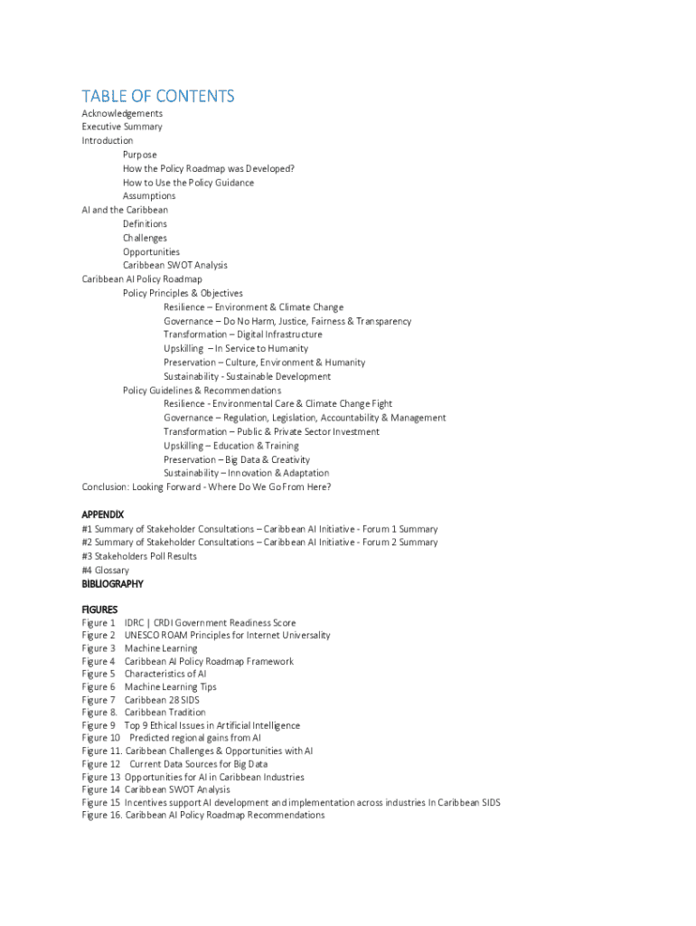 Fillable Online How the Policy Roadmap was Developed Fax Email Print - pdfFiller