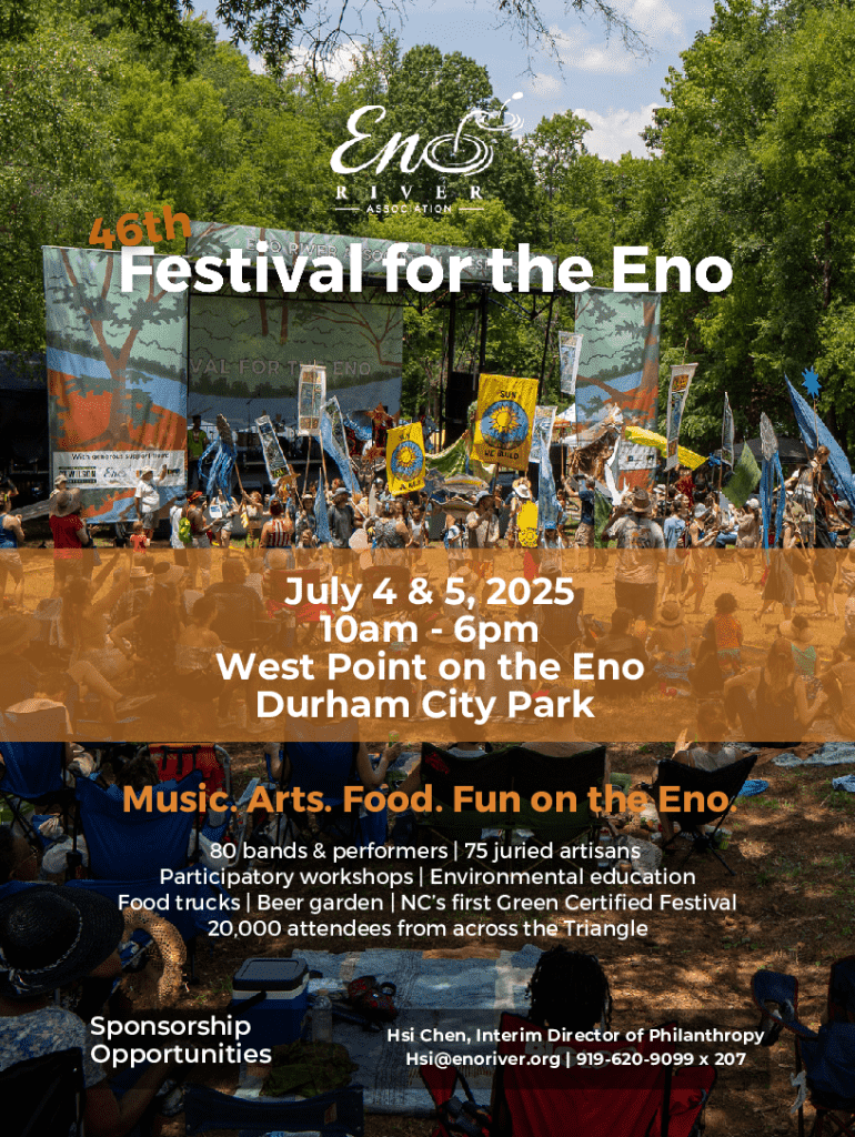 Fillable Online 2025 Enofest Sponsorship Opportunities Fax Email Print - pdfFiller