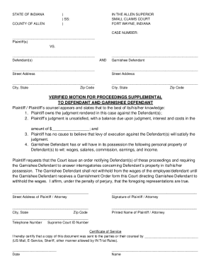 Fillable Online Order to Defendant and Notice and Summons to Garnishee Defendant Fax Email Print ...