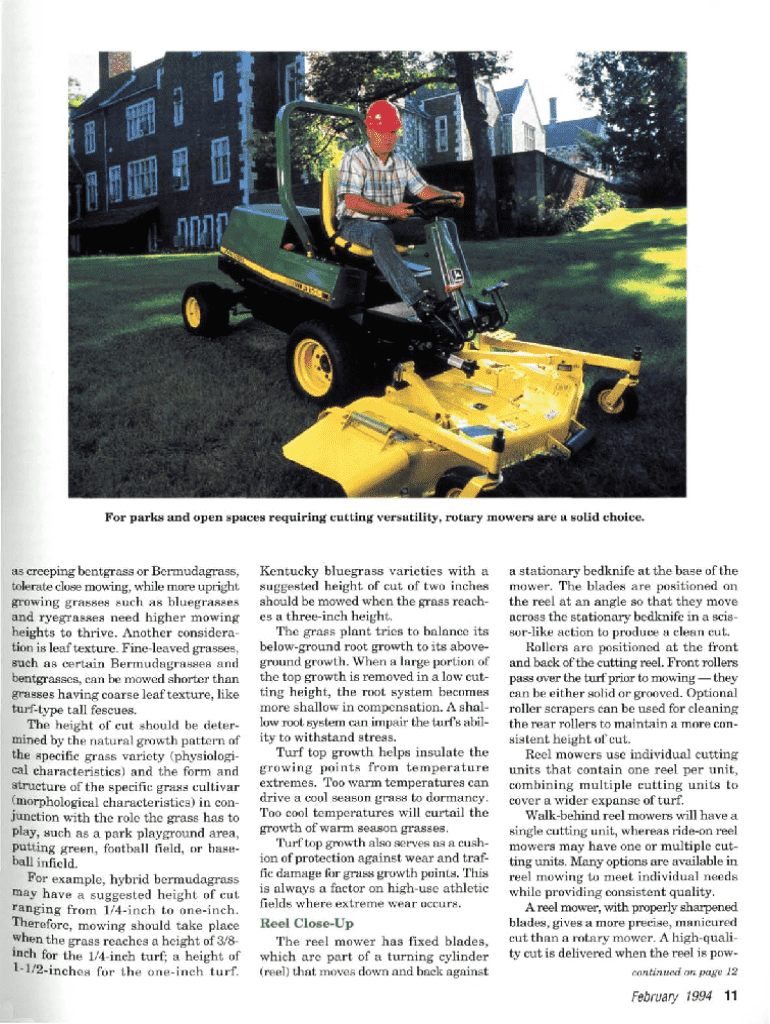 Fillable Online For parks and open spaces requiring cutting versatility ...