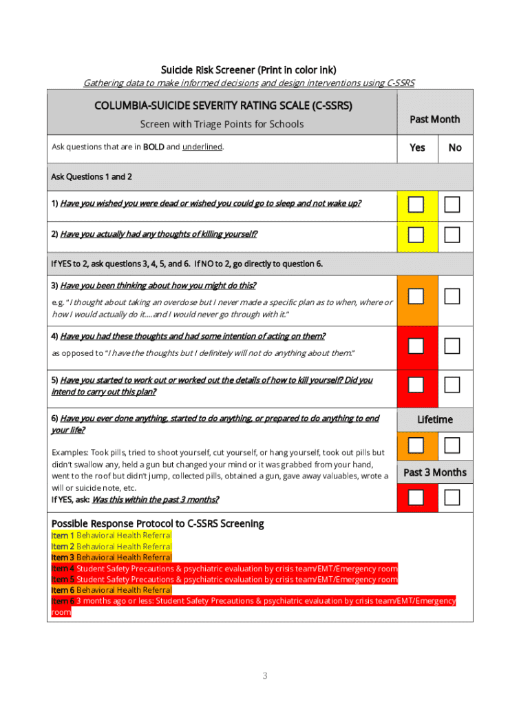 Fillable Online 2024 Suicide Screening and Intervention Manual Fax ...