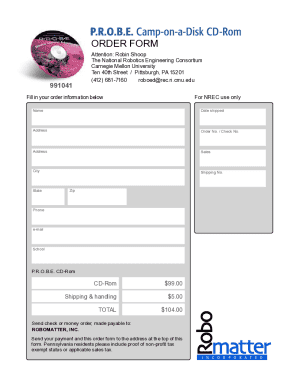 Fillable Online Order Form Fax Email Print - pdfFiller