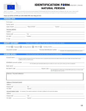 Fillable Online Identification Form Fax Email Print - pdfFiller
