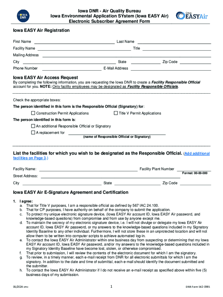 Fillable Online Iowa Easy Air Registration Fax Email Print - pdfFiller