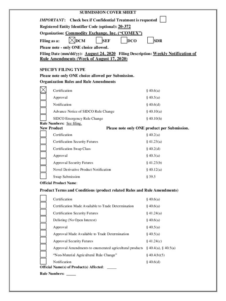 Fillable Online Weekly Notification of Rule Amendments Fax Email Print - pdfFiller