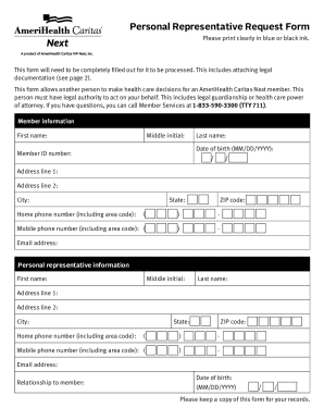 Fillable Online Personal Representative Request Form Fax Email Print ...