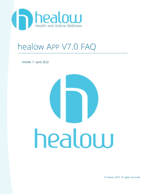 Fillable Online Healow App V7.0 Faq Fax Email Print - pdfFiller