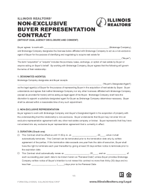Fillable Online Non-exclusive Buyer Representation Contract (without ...