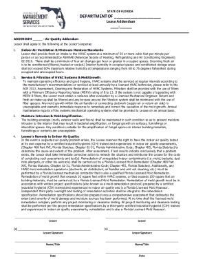 Fillable Online Air Quality Addendum Fax Email Print - pdfFiller