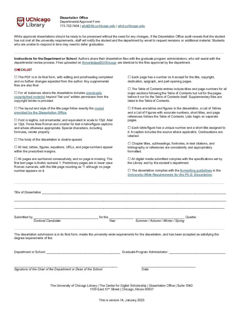 Fillable Online Dissertation Office Fax Email Print - pdfFiller