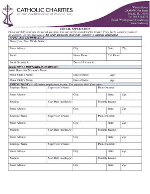 Fillable Online Rental Application Form Fax Email Print - pdfFiller