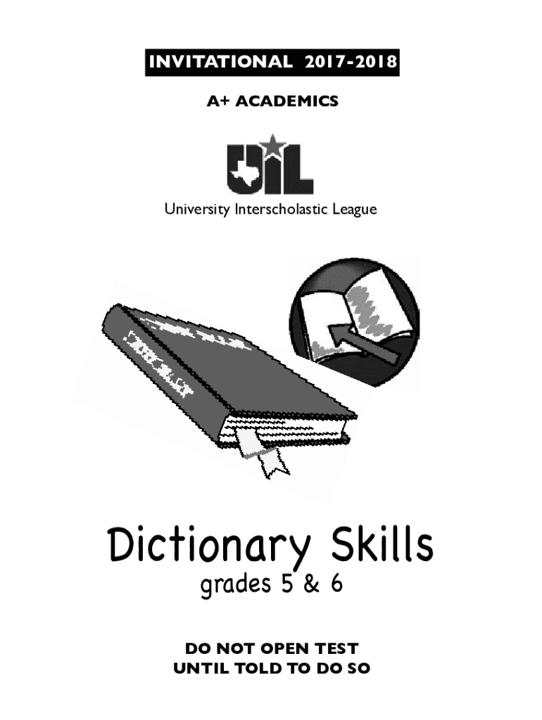 Fillable Online University Interscholastic League Invitationals 2017-2018 Fax Email Print ...