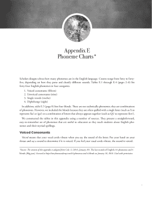 Fillable Online Phoneme Charts Fax Email Print - pdfFiller