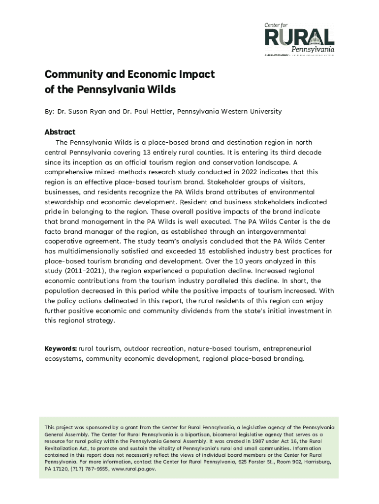 Fillable Online Community and Economic Impact Fax Email Print - pdfFiller