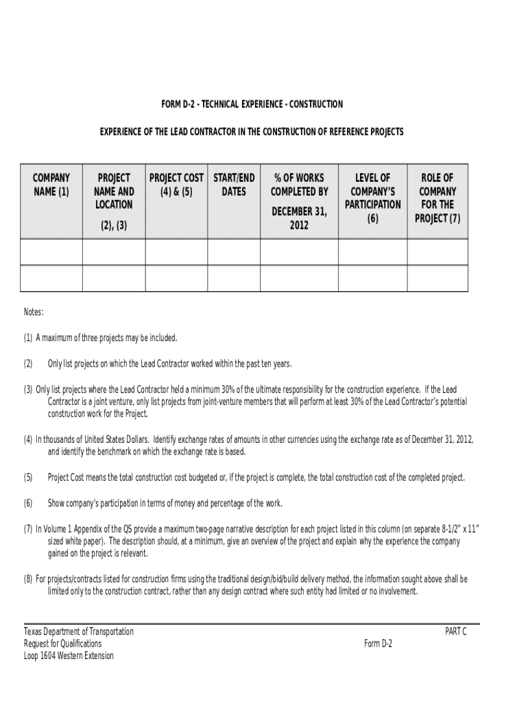 D-2 Doc Template | pdfFiller