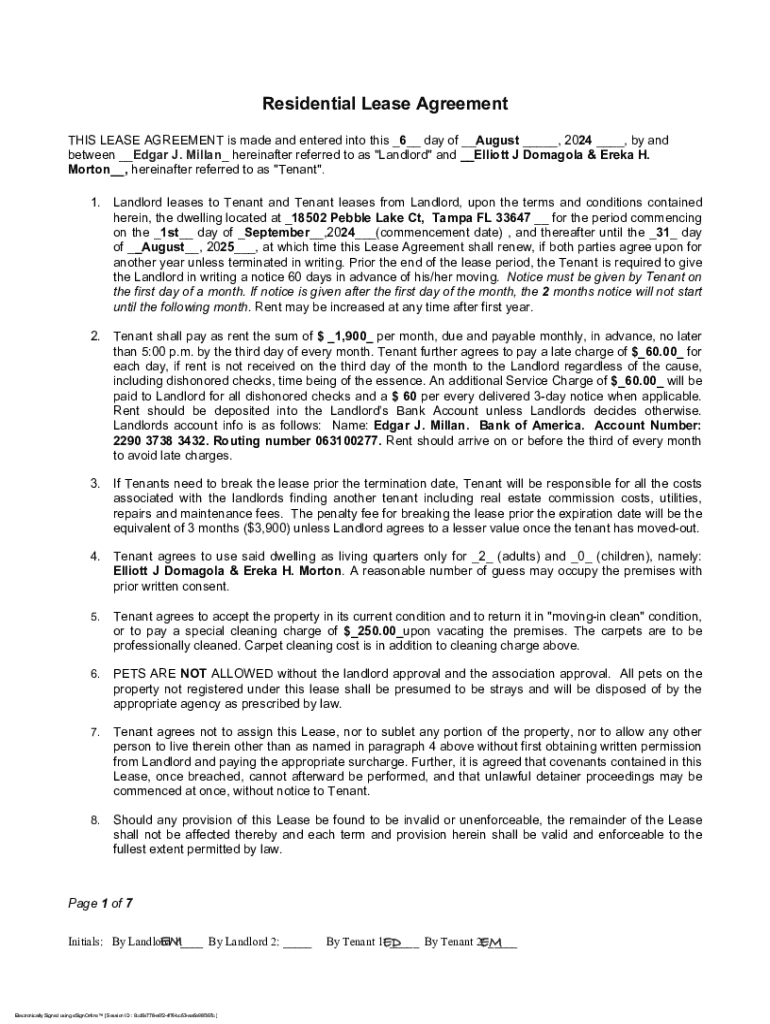 Fillable Online Residential Lease Agreement Fax Email Print - pdfFiller