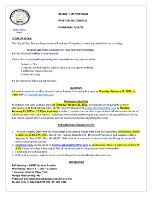 Fillable Online Proposal No. 25000517 Fax Email Print - pdfFiller