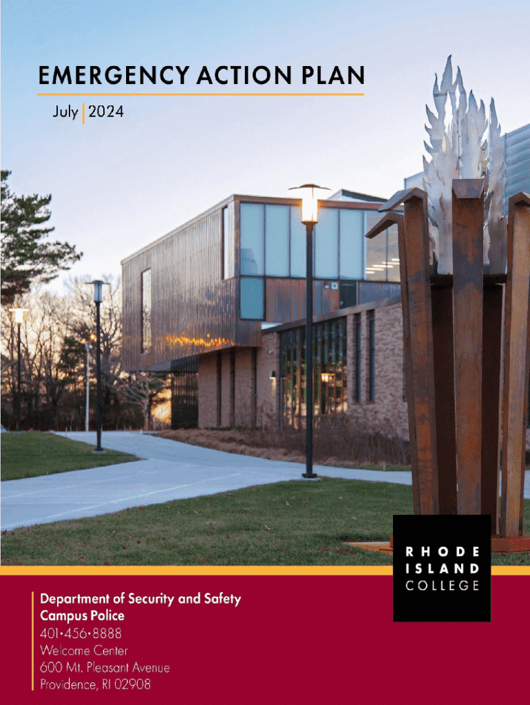 Fillable Online Rhode Island College Emergency Action Plan Fax Email Print - pdfFiller