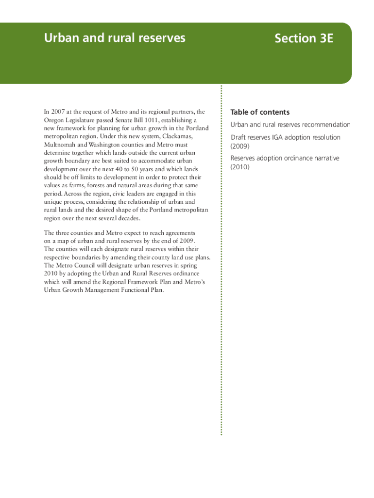 Fillable Online Urban and rural reserves Fax Email Print - pdfFiller