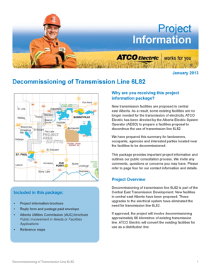 Fillable Online Project Information - ATCO Electric Fax Email Print ...