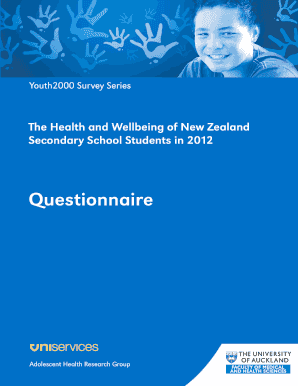 Fillable Online Youth2000 Survey Series Fax Email Print - pdfFiller