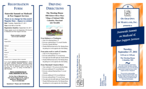 Fillable Online Medicaid Summit Brochure - ValueOptions Maryland Fax ...
