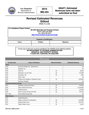 Fillable Online DRAFT: Estimated Fax Email Print - pdfFiller
