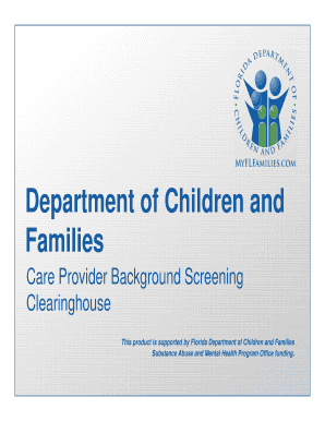 Fillable Online Care Provider Background Screening Fax Email Print ...
