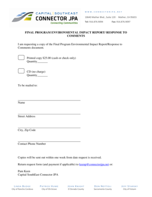 Fillable Online connectorjpa Request Form - Capital Southeast Connector ...