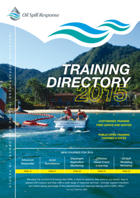 Fillable Online 2015 Training Course Directory - Oil Spill Response Fax ...