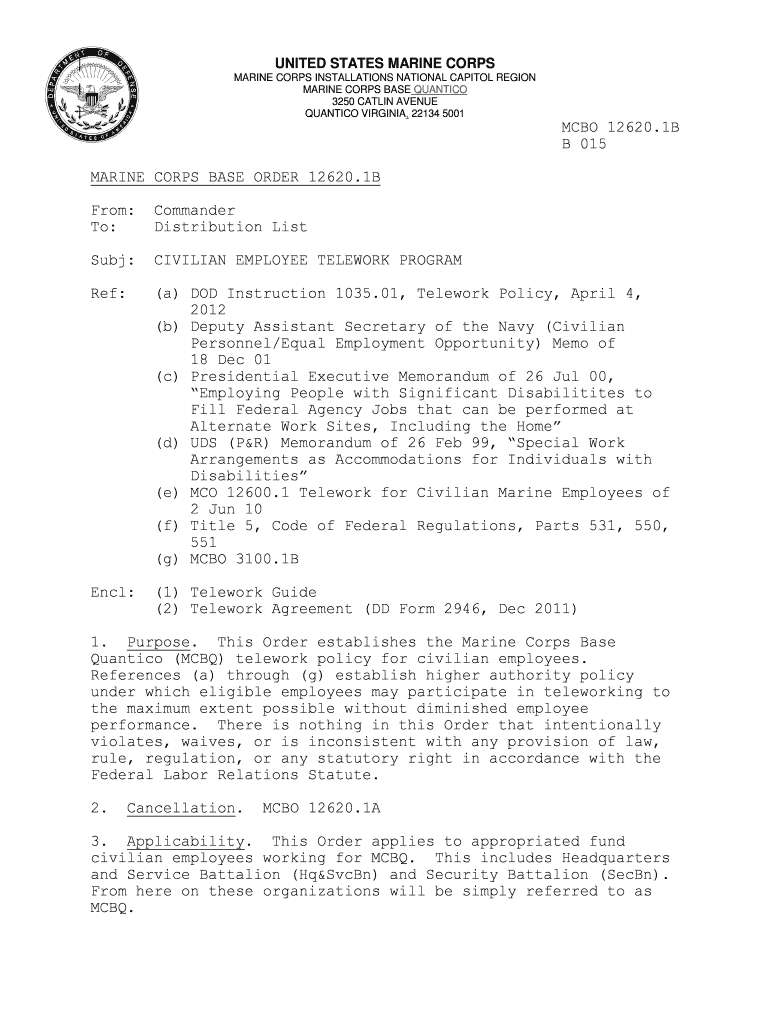 Fillable Online MARINE CORPS INSTALLATIONS NATIONAL CAPITOL REGION Fax ...