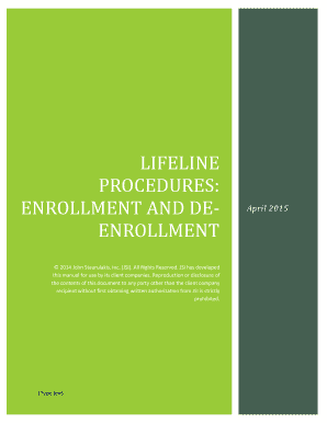 Fillable Online Lifeline Initial Enrollment Form Fax Email Print ...