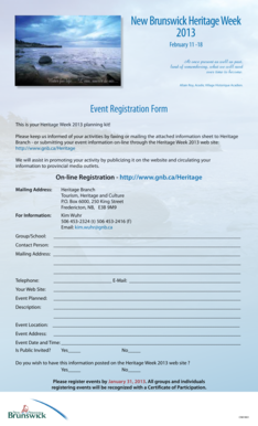 Fillable Online Registration Form - Government of New Brunswick Fax ...