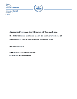 Fillable Online AGREEMENT BETWEEN THE KINGDOM OF DENMARK AND Fax Email ...