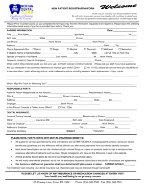 Fillable Online New patient enrollment forms you can access it here Fax ...