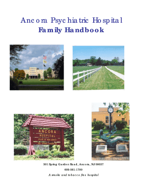 Fillable Online nj APH Handbook for Families - State of New Jersey Fax ...