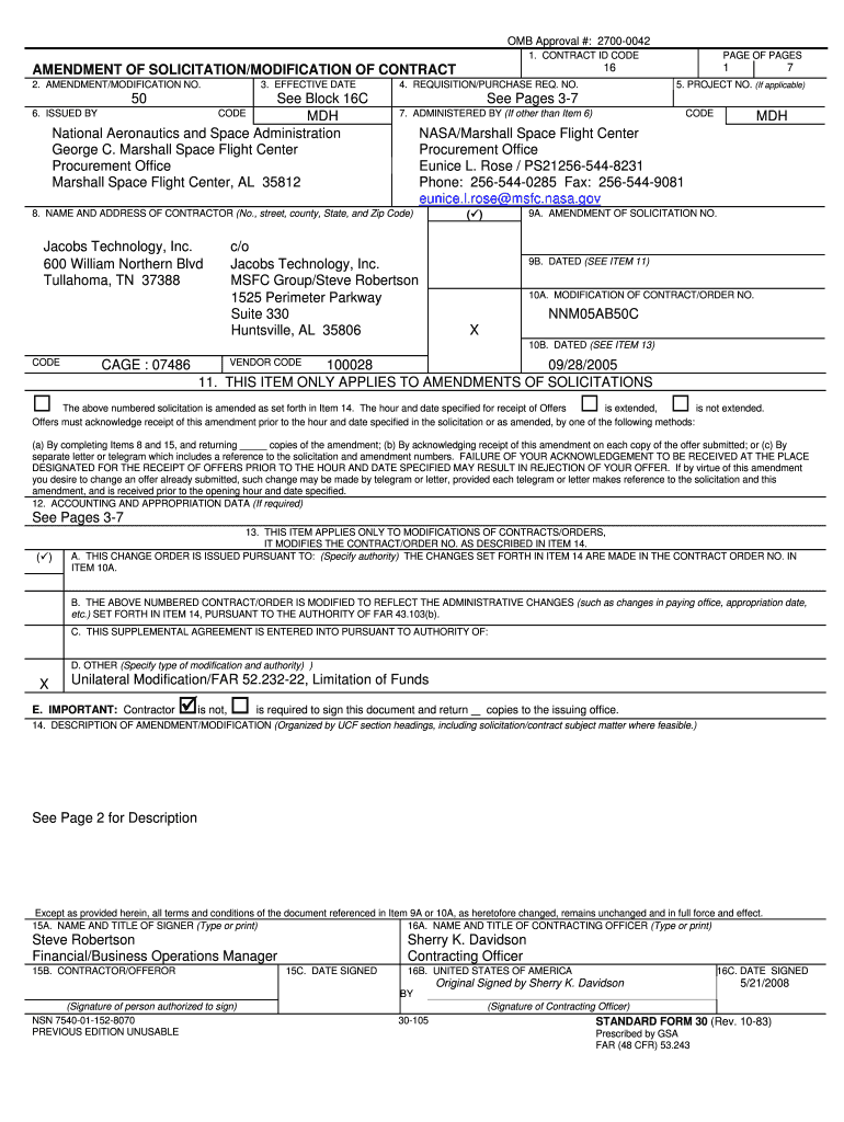 Fillable Online foia msfc nasa OMB Approval #: 27000042 1 - foia msfc ...