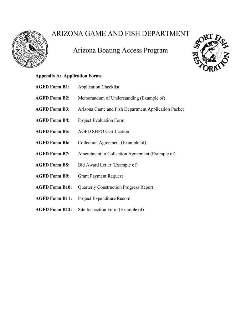 Fillable Online azgfd Appendix A Application Forms Fax Email Print ...