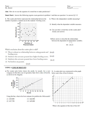 Fillable Online 1. The scatter plot below represents the... Fax Email ...
