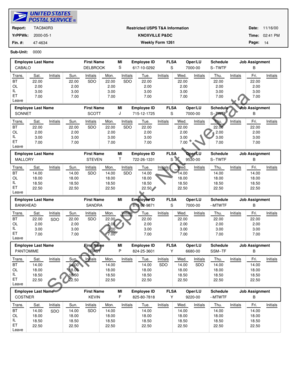 Fillable Online apwu480 2000-05-1 Restricted USPS T&A Information ...