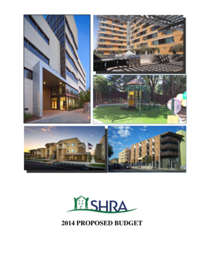 Fillable Online shra 2014 proposed budget - Sacramento Housing and ...